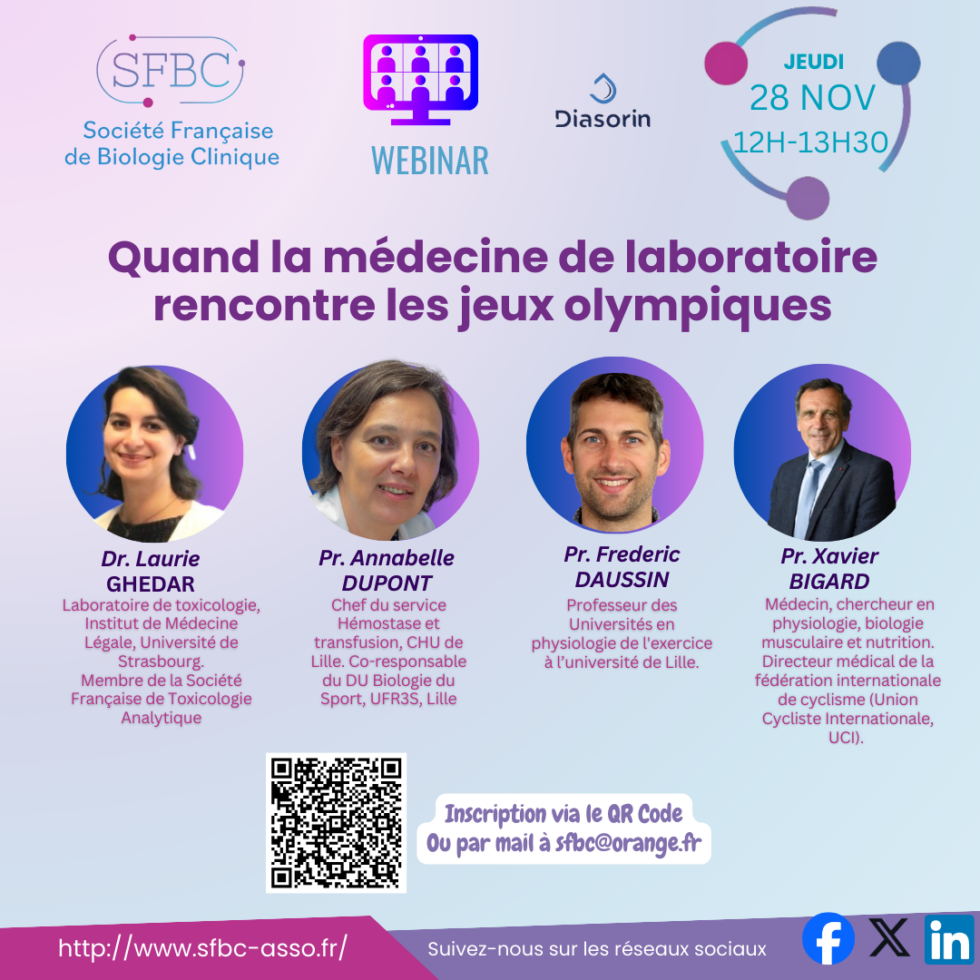 Nouveau webinar de la SFBC : le 28 Novembre 2024 | SFBC